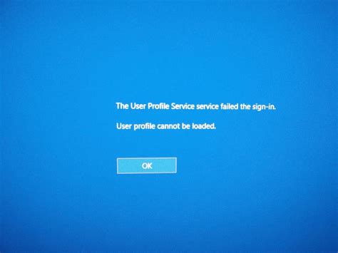 How To Fix The User Profile Service Failed The Sign In User Profile