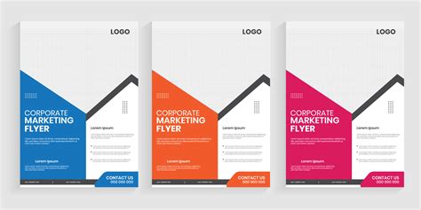 Amazing Corporate Business A4 Leaflet Design 28186056 Vector Art At