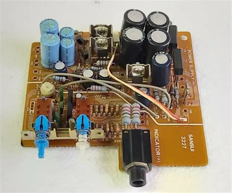 Pcb Power Supply Indicator And Phones Amplifier Hifi Sansui Au D5 £17 72 Picclick Uk