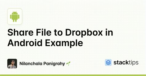 Share File To Dropbox In Android Example Stacktips