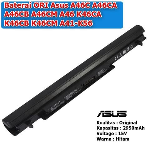Jual Baterai Laptop Asus A C A K K S S Series Original Shopee Indonesia