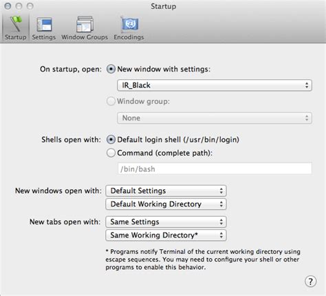 Macos Shell Starts In Incorrect Directory In Os X Lion Terminal Super User