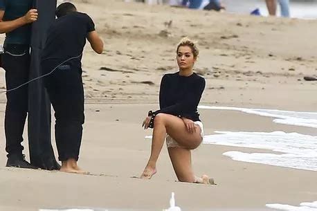 Rita Ora Goes Topless As She Poses Up A Storm For X Rated Beach