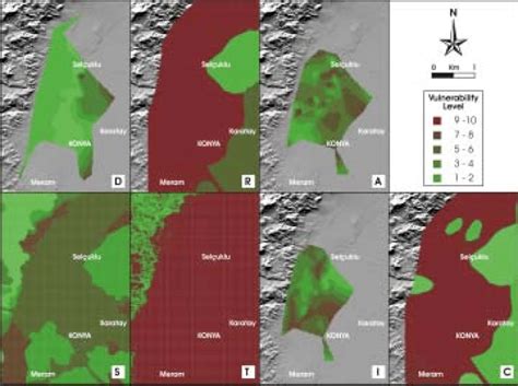Vulnerability Maps Of 7 Hydrogeologic Settings Download Scientific