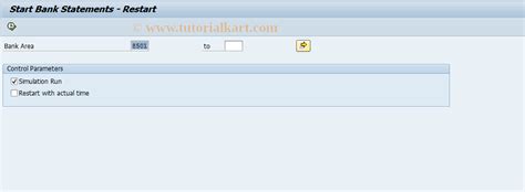 f9n4 sap tcode restart bank statement