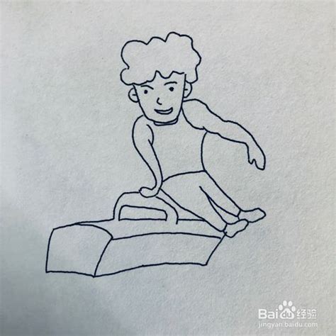 锻炼时的姿态简笔画 天马图吧