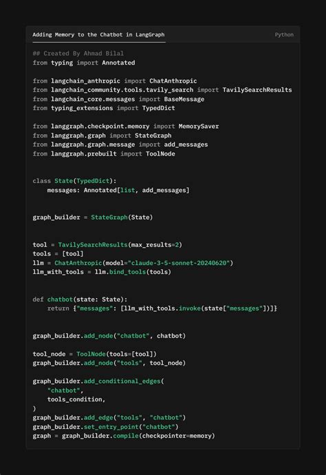 Memory Agentic Langchain Langgraph Ai ᴀʜᴍᴀᴅ ʙɪʟᴀʟ