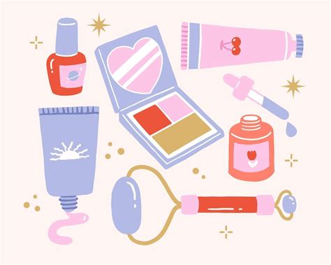 화장품 일러스트 이미지 Freepik에서 무료 다운로드