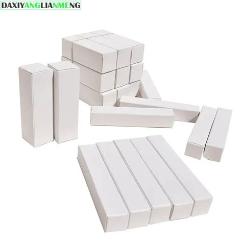 100 개몫 17x17x14cm 화이트 블랙 크래프트 종이 상자 Diy 립스틱 향수 에센셜 오일 병 포장 상자 종이 공예 팩craft Packlot Lotlot