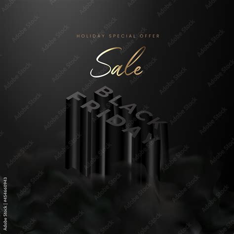 골든 블랙 프라이데이 배너 및 배경 Stock Vector Adobe Stock