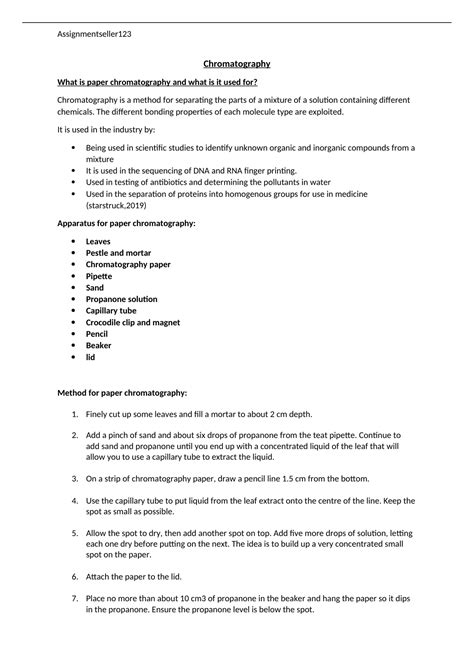 Unit 2c Practical Scientific Procedures And Techniques Btec Applied