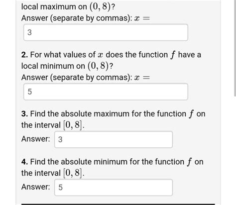 Solved 1 Point Use The Given Graph Of The Function On The