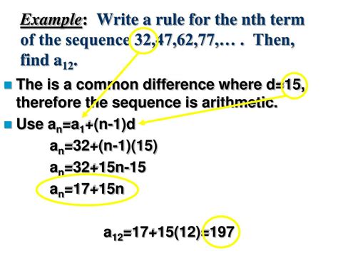 Ppt Arithmetic Sequences And Series Powerpoint Presentation Free