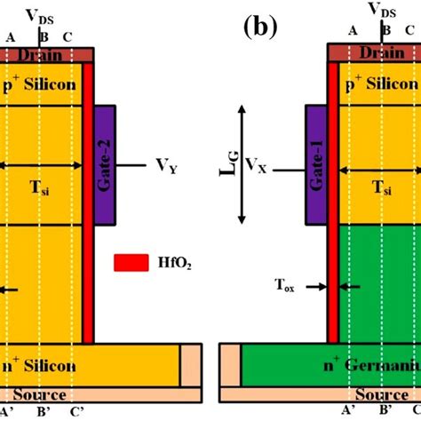 Cross Sectional View Of A P Type A Si Vtfet B Hj Vtfet For Realization