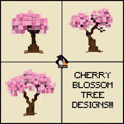 Minecraft Custom Cherry Blossom Tree Designs Minecraft Houses