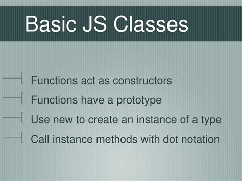 Ppt Javascript Classes And Inheritance Powerpoint Presentation Id5523723