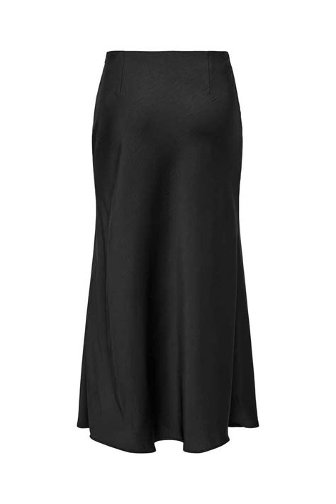 Long Satin Finish Skirt