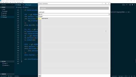 Go语言gui框架gogi学习1演示介绍