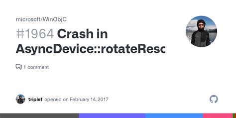crash in asyncdevice rotateresourceidentities · issue 1964 · microsoft winobjc · github