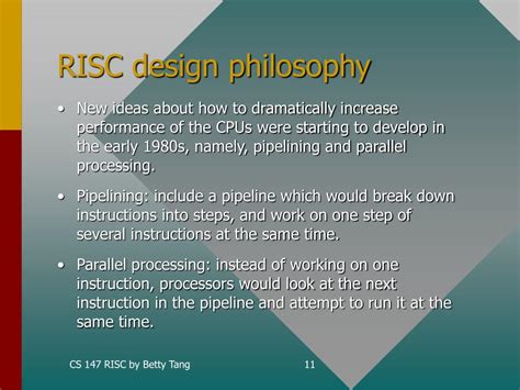 PPT RISC By Betty Tang PowerPoint Presentation Free Download ID