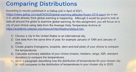 Solved Comparing Distributions According To Results