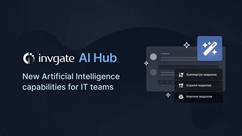 invgate ai hub new artificial intelligence capabilities for it teams