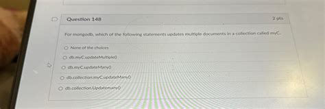 solved question 1482 ﻿ptsfor mongodb which of the following