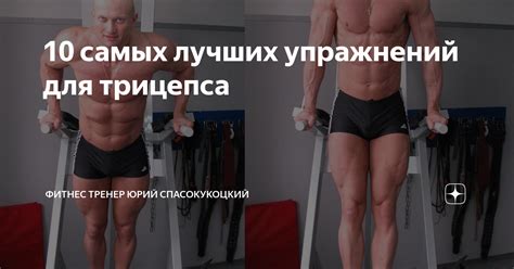 10 самых лучших упражнений для трицепса Фитнес тренер Юрий Спасокукоцкий Дзен