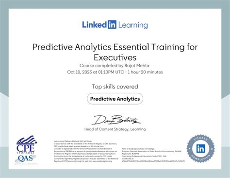 Rajat Mehta On Linkedin Certificate Of Completion
