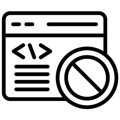 Premium Vector Code Block Vector Icon Illustration Of No Code Iconset