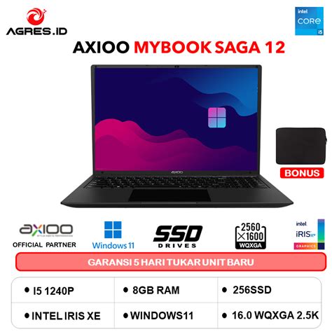 Jual Axioo Mybook Saga I P Gb Gb W Ohs Wqxga K Gry Shopee Indonesia
