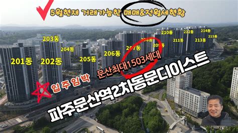 파주문산역2차동문디이스트 5월매매and전월세현황 동문디이스트입주 민통선박사 Mobile 010 5355 5498 Youtube