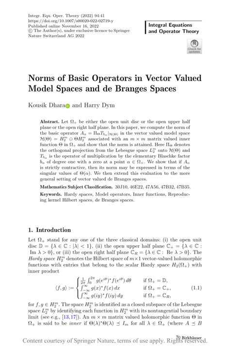 Norms Of Basic Operators In Vector Valued Model Spaces And De Branges