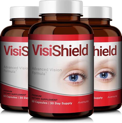 3 Pack Visishield Advanced Vision Formula for Eyes 180 Capsules ...