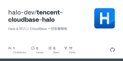GitHub halo dev tencent cloudbase halo Halo 腾讯云 CloudBase 一键部署模板