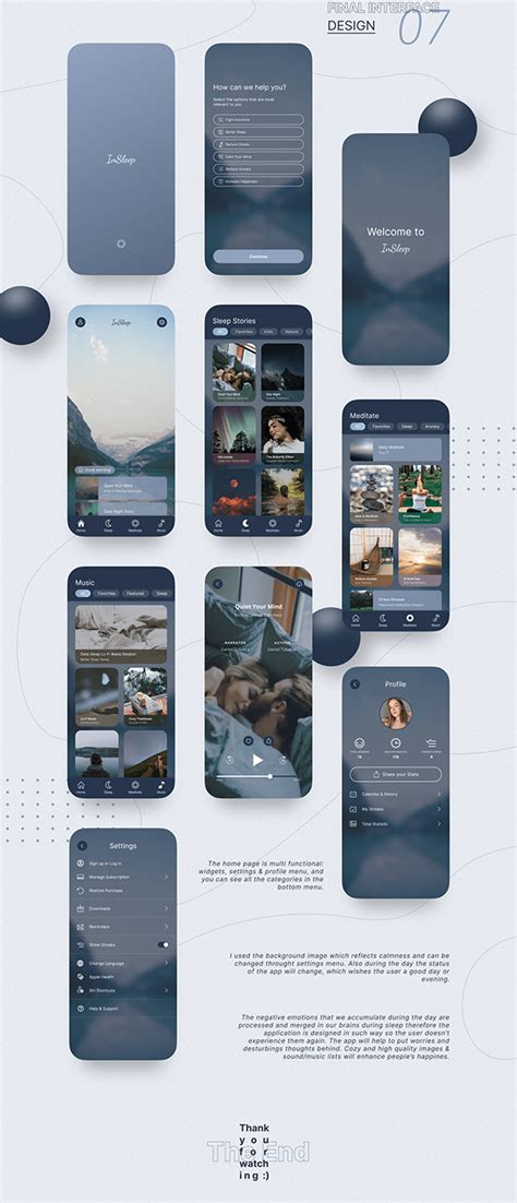 Insleep Mobile App Concept Ui Ux Design Artofit