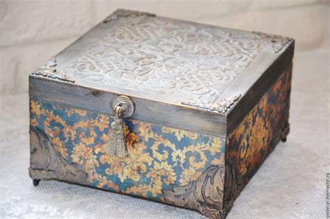 Купить ОЧАРОВАНИЕ СТАРИНЫ комбинированный короб шкатулка винтаж шкатулка винтаж шкатулка