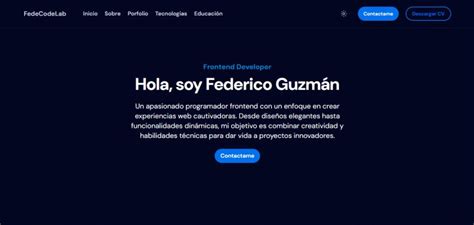 Federico Guzmán En Linkedin Desarrollador Frontend Portafolio