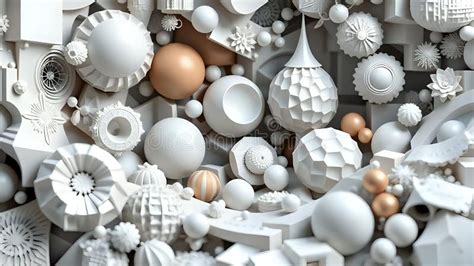 Geometric And Abstract 3d Shapes Patterns And Textures Creating Depth And Complexity Stock