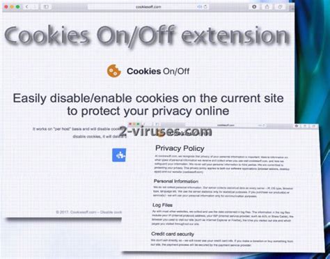 Cookies On Off Extension Dedicated Viruses Com