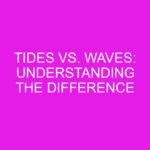 Tides Vs Waves Understanding The Difference Differencess
