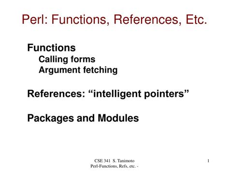 Ppt Perl Functions References Etc Powerpoint Presentation Free