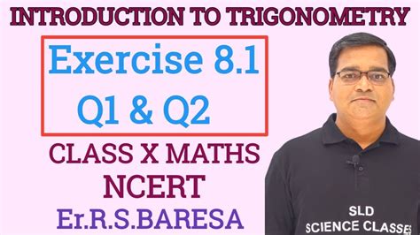 Class 10 Maths Chapter 8 Introduction To Trigonometry Exercise 8 1 Q1 And Q2 New Ncert