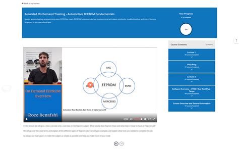 Recorded On Demand Training Automotive Eeprom And Advanced Key Progr