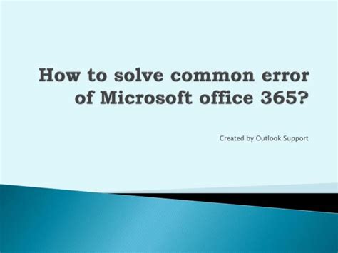 ppt how to fix error code 30182 1015 in microsoft office 365 2010