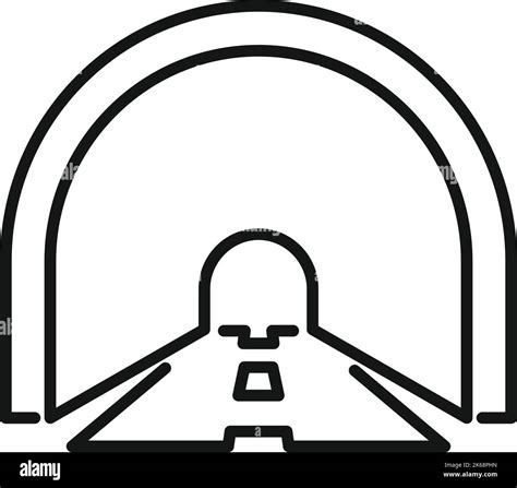 Traffic Tunnel Icon Outline Vector Road Entrance Subway Drive Stock Vector Image And Art Alamy