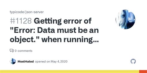 getting error of error data must be an object when running through docker but not if i just