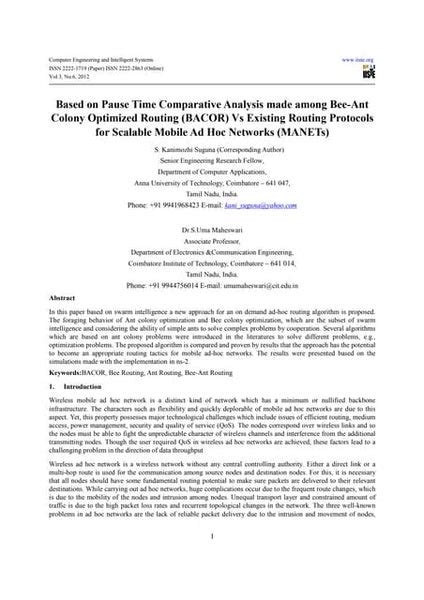 Paper 3 Energy Efficient Bee Routing Algorithm In Wireless Mobile