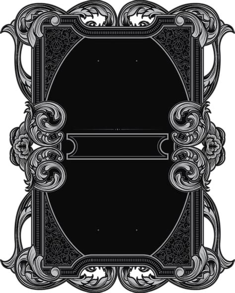 Premium Vector Frame Victorian Ornament
