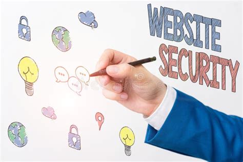 Handwriting Text Writing Website Security Concept Meaning Critical